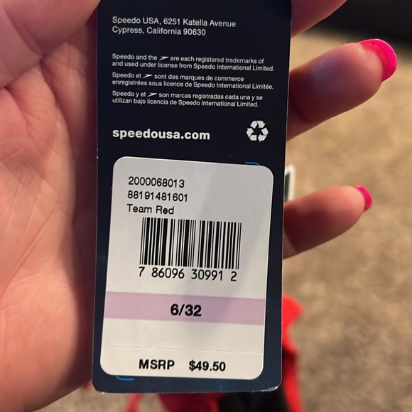 Speedo | Swim | Speedo Red Swim Team Competition Suit 632 | Poshmark
